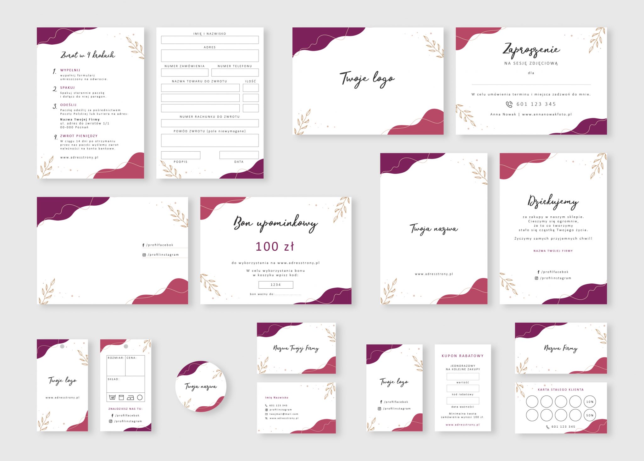 Papeteria firmowa - nowa kolekcja Funny - MiniBrand.shop